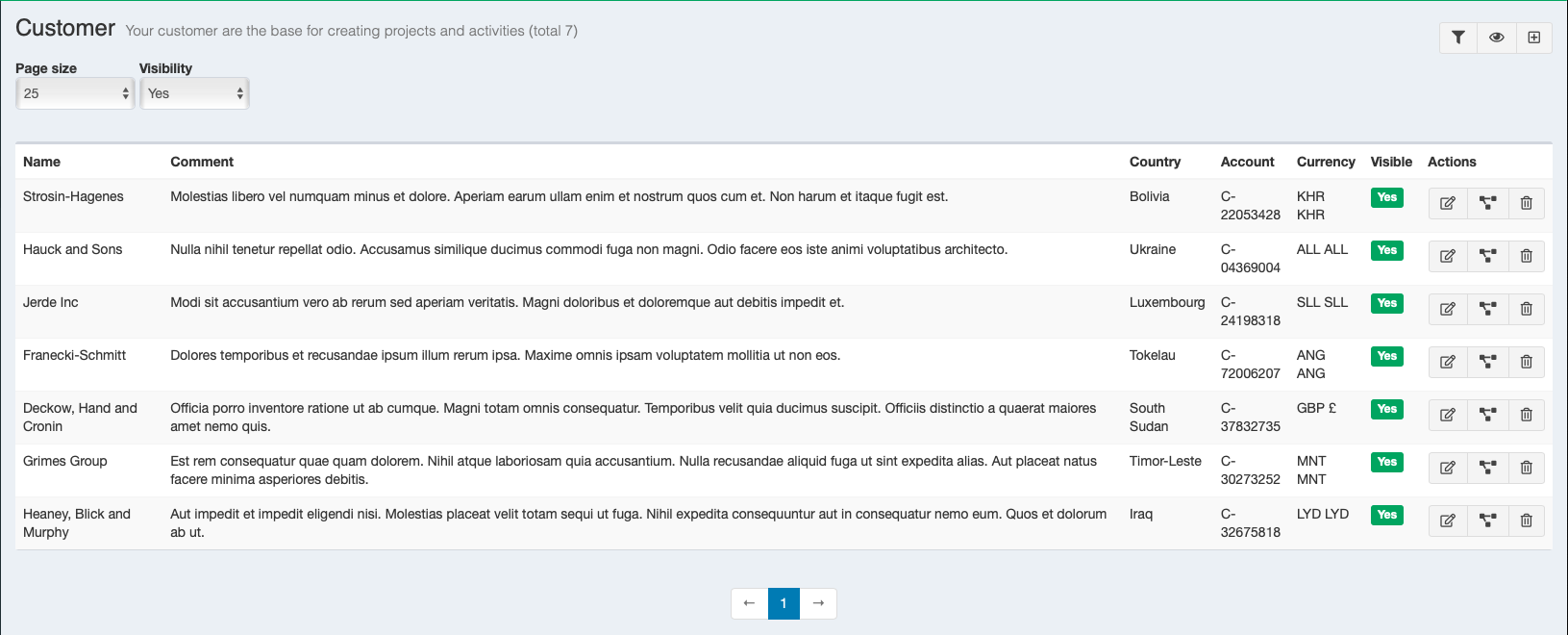 Customer administration: search field · Issue #667 · kimai/kimai · GitHub