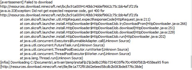 400 response code when downloading Minecraft resources · Issue #498 · SKCraft/Launcher · GitHub