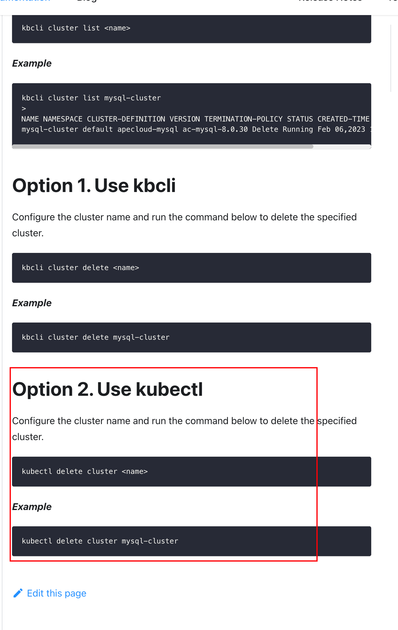 [BUG] Docs `KubeBlocks for MySQL` needs to be adjusted · Issue #2095 · apecloud/kubeblocks · GitHub