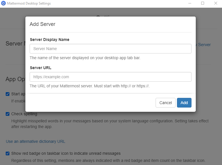 if server coms only via GPO "Add Server" appears on each startup · Issue #1686 · mattermost ...