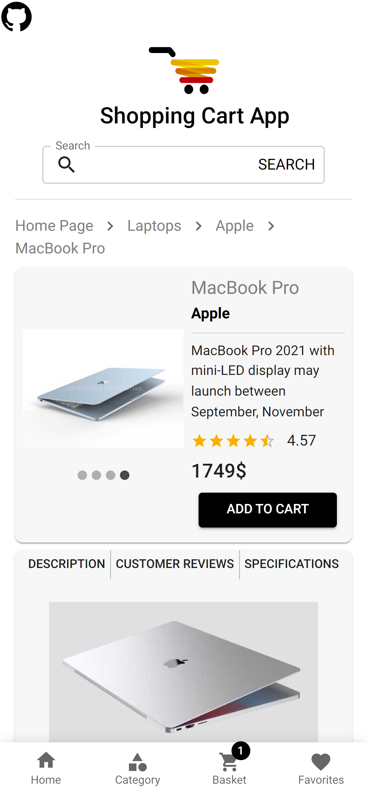 GitHub - smhirmak/shopping-cart-app: This project is a demo e-commerce ...