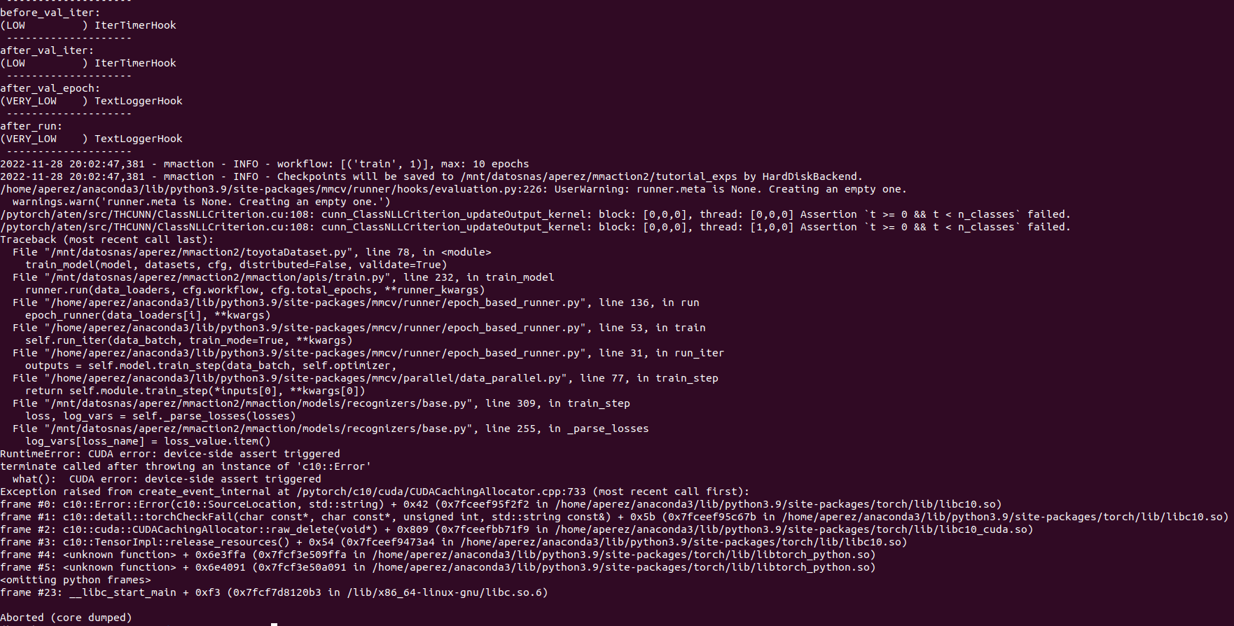 Training With A Dataset That Does Not Provide Mmaction · Issue 2097