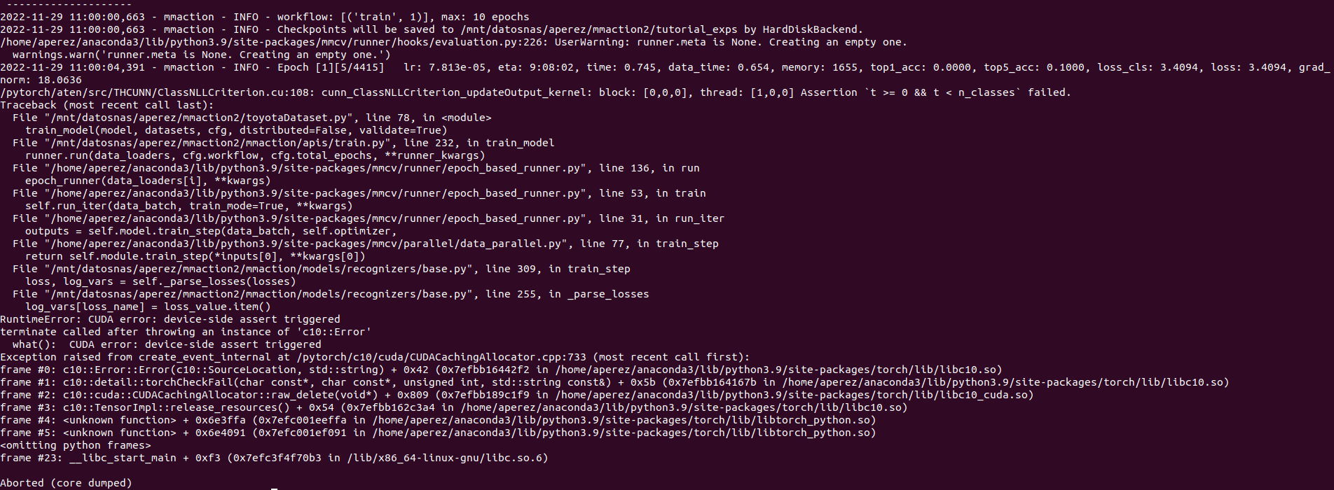 Training with a dataset that does not provide mmaction · Issue #2097 · open-mmlab/mmaction2 · GitHub