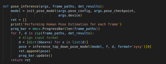 Information About Detection Inference And Pose Inference Of Demo