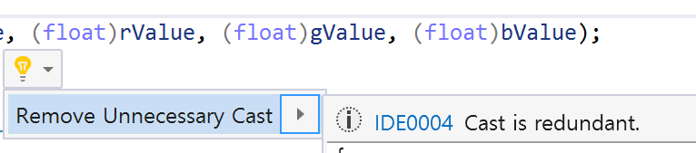 Possible false-positive IDE0004 redundant cast warning · Issue #35340 · dotnet/roslyn · GitHub