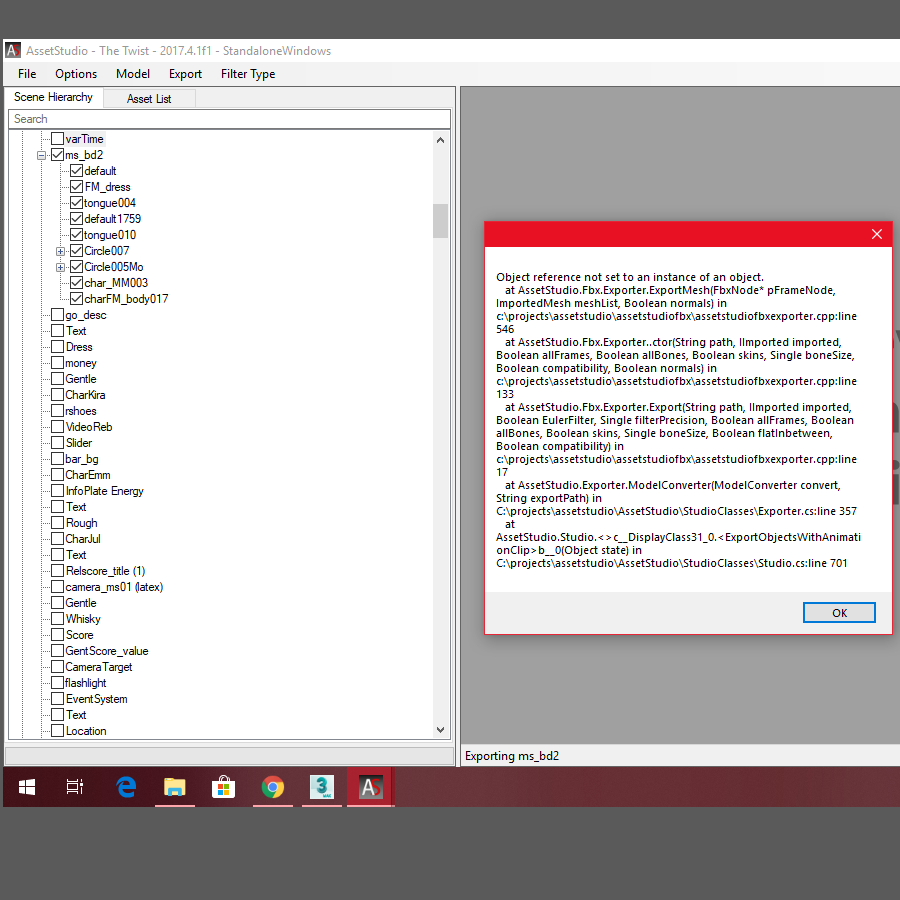 Problem With Program Just Closing Without Error · Issue 258 · Perfare