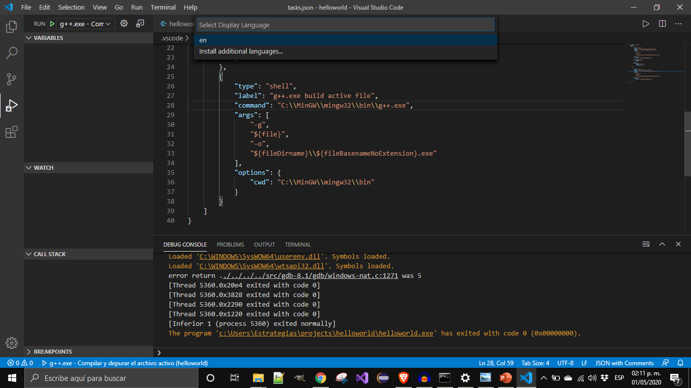 ERROR: PC register is not available when starts debugging C/C++ ...