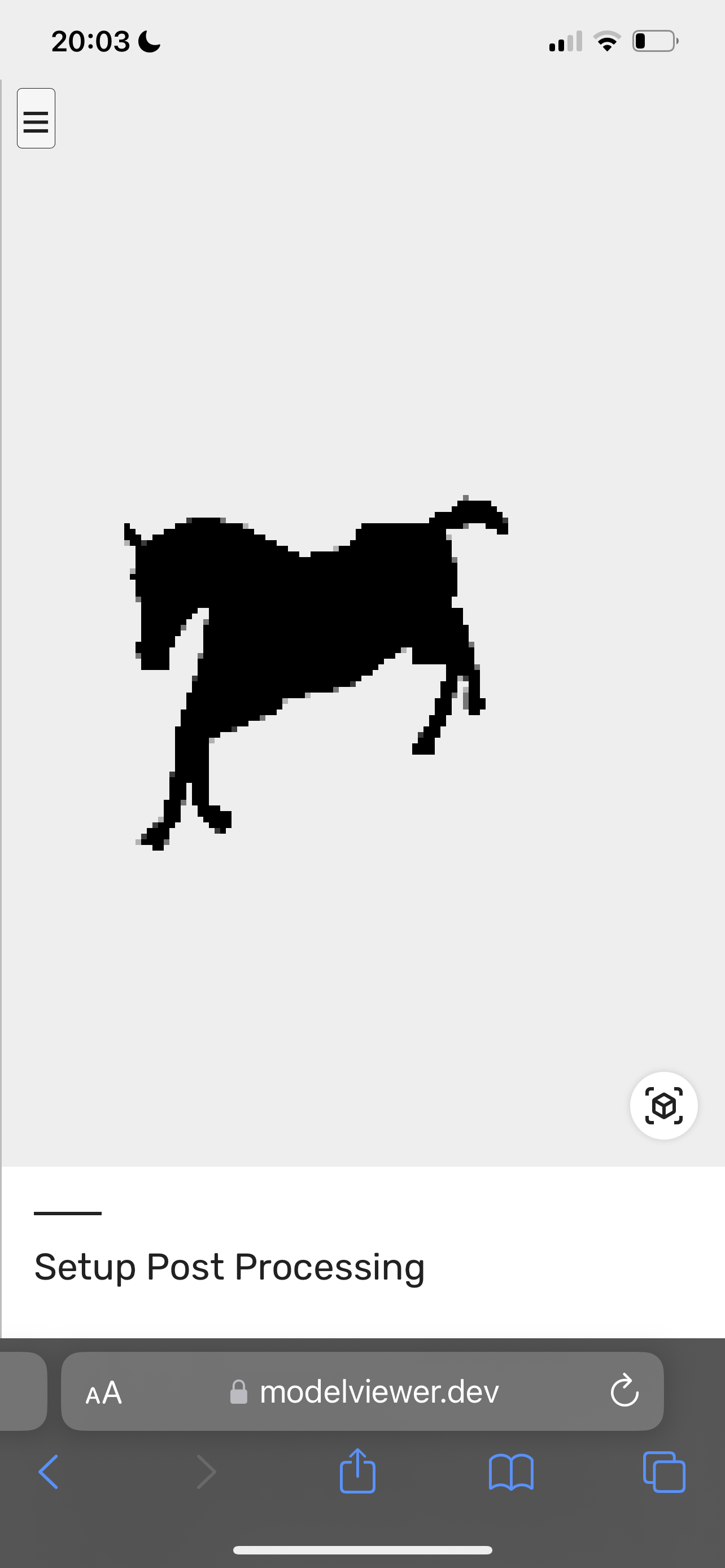 Post Processing Model Appears Solid Black On Mobile Ios Issue