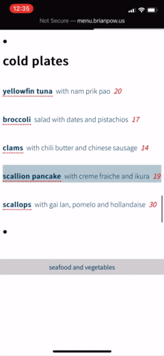 GitHub - brian-pow/digital-story-menus: Restaurant in-person dining ...