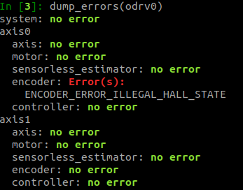 Shadow count is zero when ODrive recognizes correct state changes throwing ILLEGAL_HALL_STATE ...