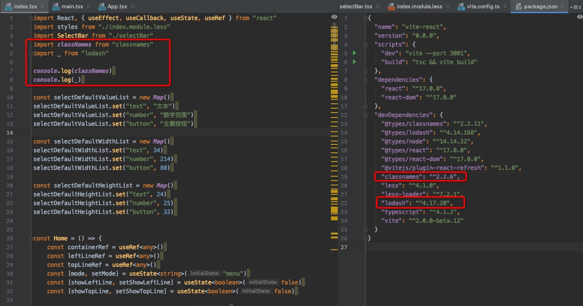 通过vite构建的react项目 如何使用lodash Classnames等插件 · Issue 1637 · Vitejsvite · Github