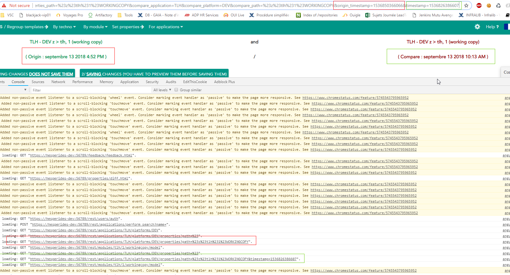 Diff : origin_timestamp n'est pas fourni par le front lors de la récupération des propriétés ...