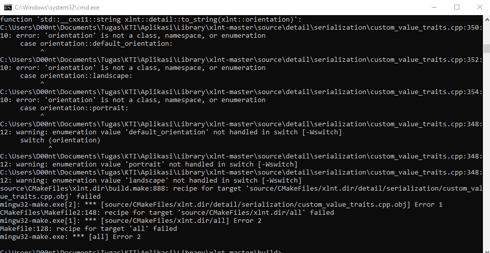 Installation Problem · Issue #381 · tfussell/xlnt · GitHub
