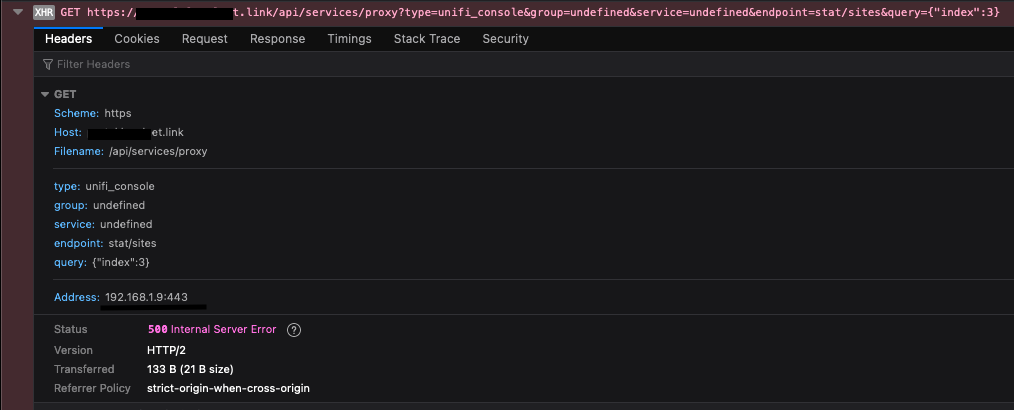 Bug Unifi Controller Api Error · Issue 393 · Gethomepagehomepage · Github