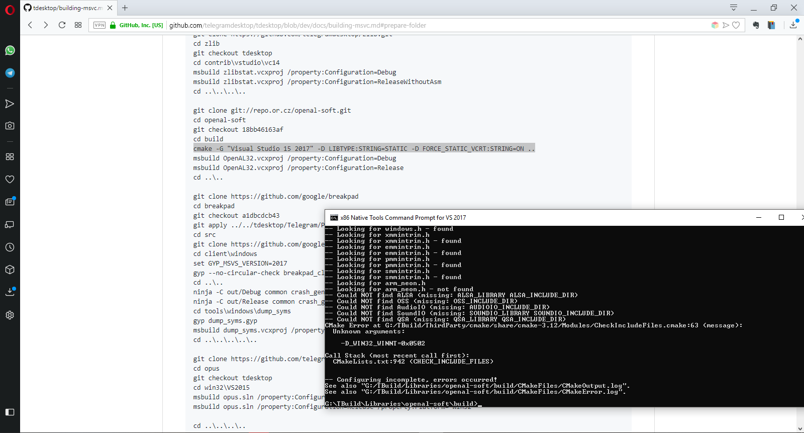 failed in building-msvc.md · Issue #5155 · telegramdesktop/tdesktop · GitHub