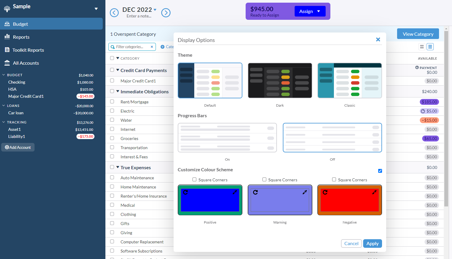Bug Some Numbers In Account Pane Unaffected By Customization · Issue 3030 · Toolkit For Ynab