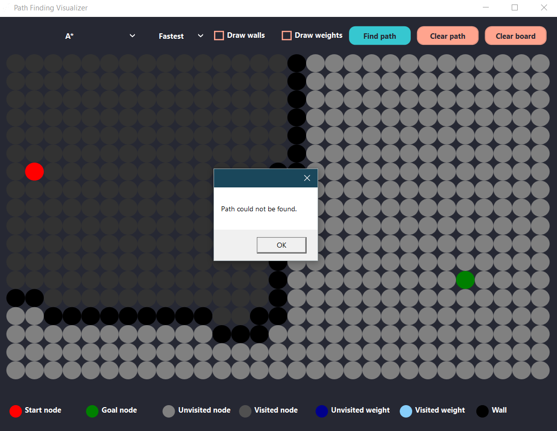 GitHub - Elliefye/PathFindVisualizer: Pathfinding algorithm visualizer ...