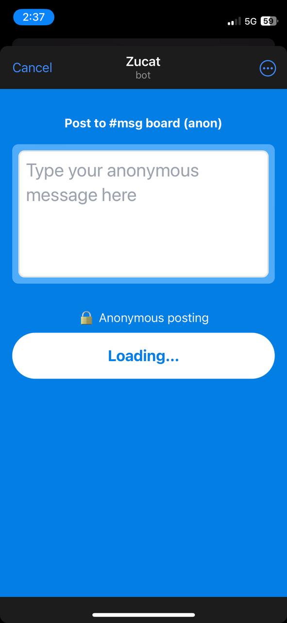 ZMS/DMS Anon Message Input (empty and emojii) · Issue #923 · proofcarryingdata/zupass · GitHub