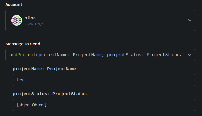 Display enum options correctly · Issue #217 · use-ink/contracts-ui · GitHub