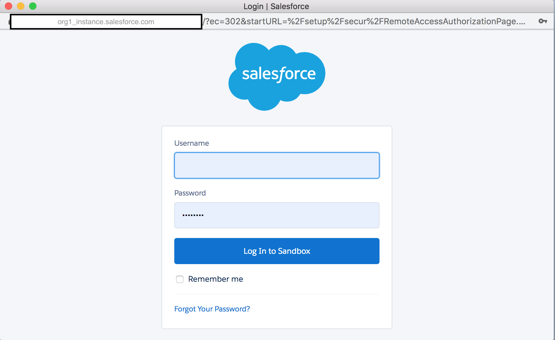 How to clear previous authorized org login Url from authorization popup to authorize another org ...