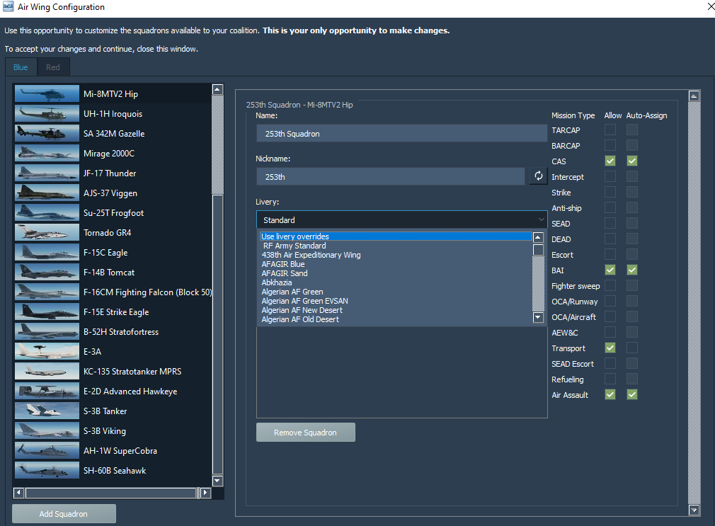 Livery Override Doesn't Always Default to Override · Issue #52 · dcs-retribution/dcs-retribution ...