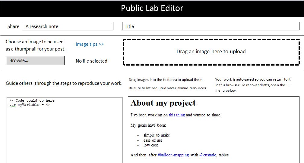 UI Enhancements · Issue #216 · publiclab/PublicLab.Editor · GitHub