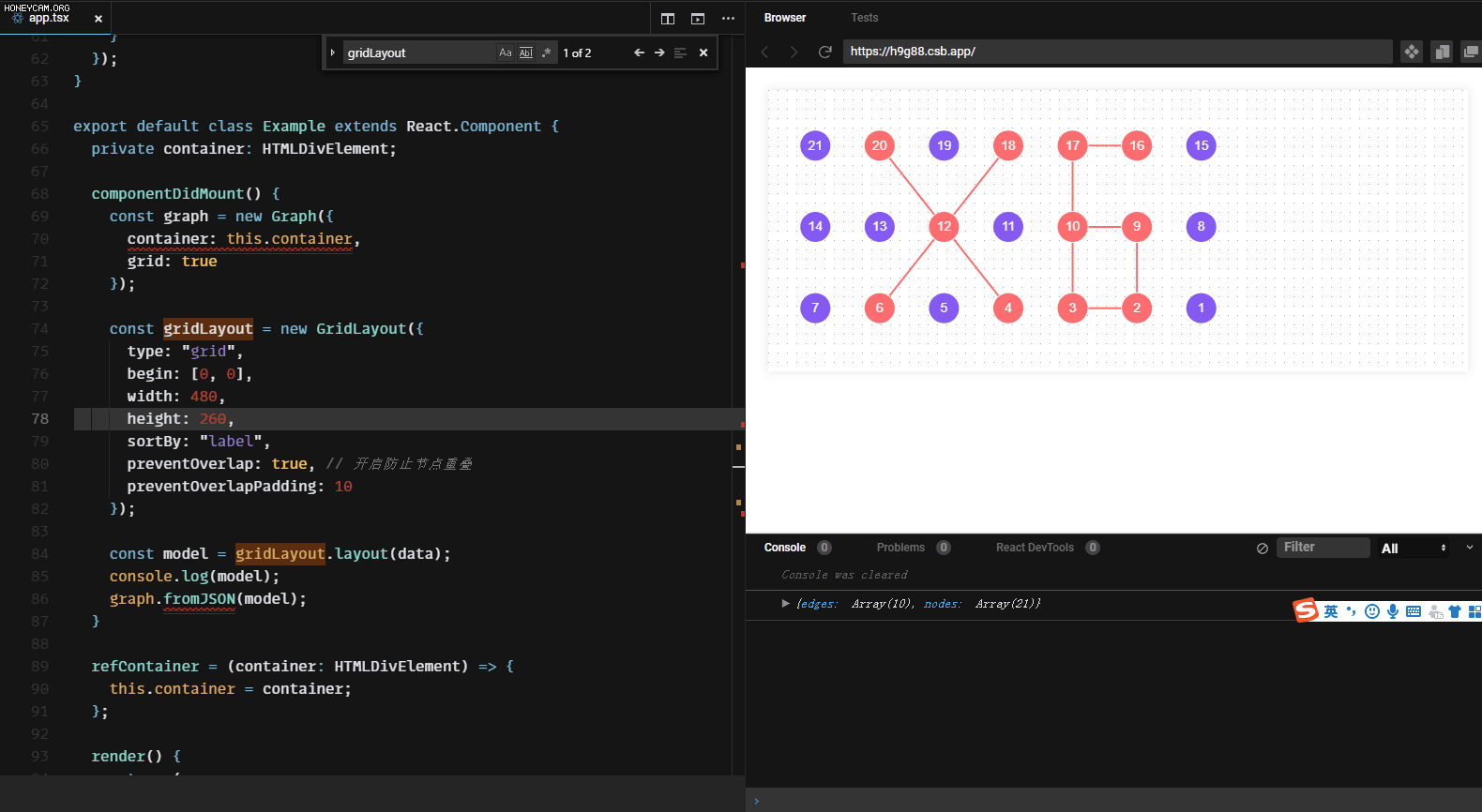 使用网格布局的防止重叠功能无效 · Issue #1673 · antvis/X6 · GitHub