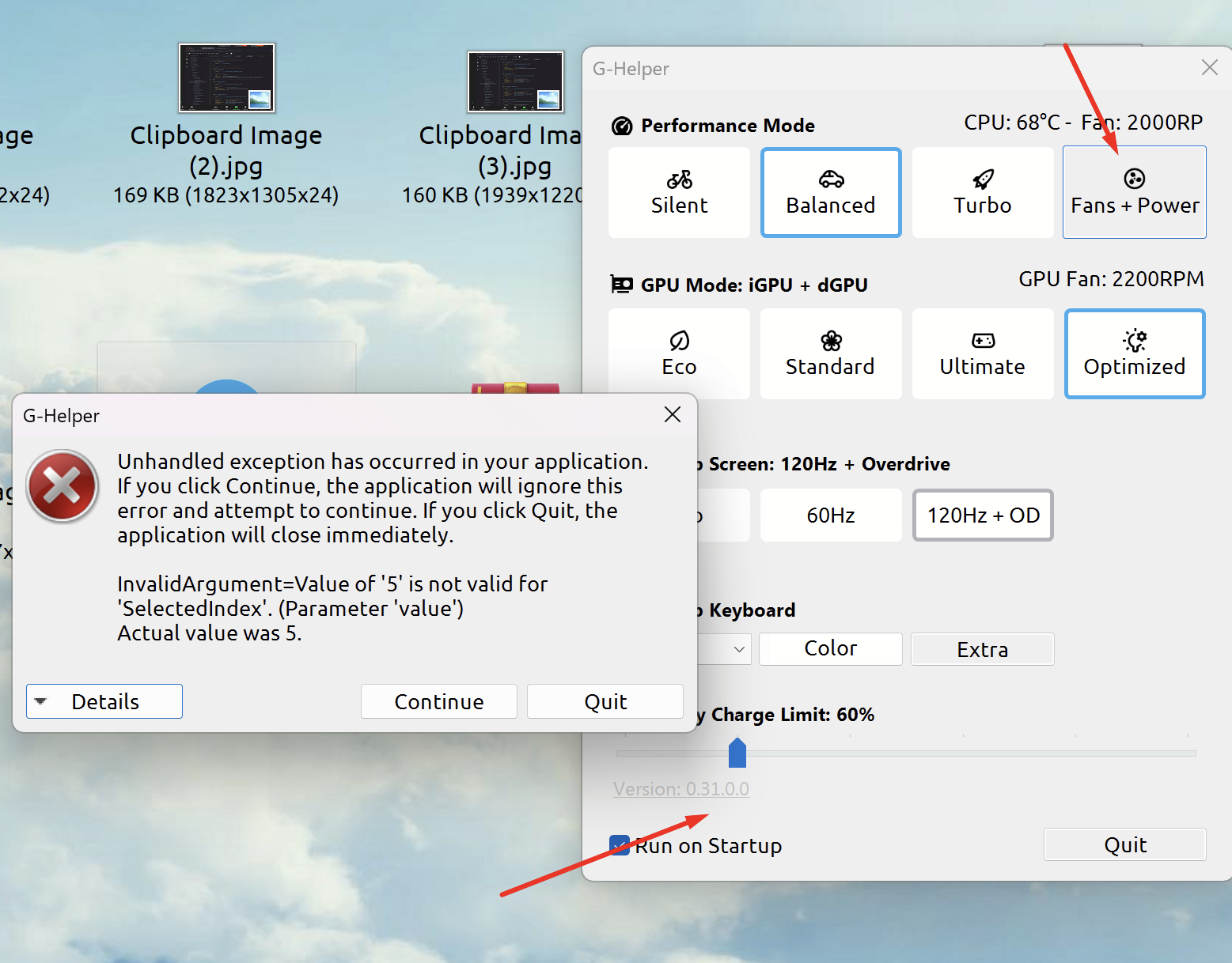 Unhandled exception when click on Fans and power · Issue #94 · seerge/g ...