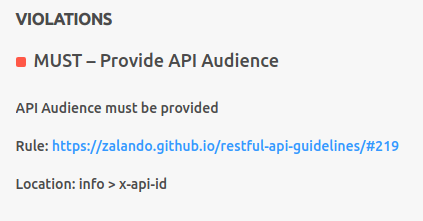 Audience rule displays incorrect location · Issue #949 · zalando/zally · GitHub