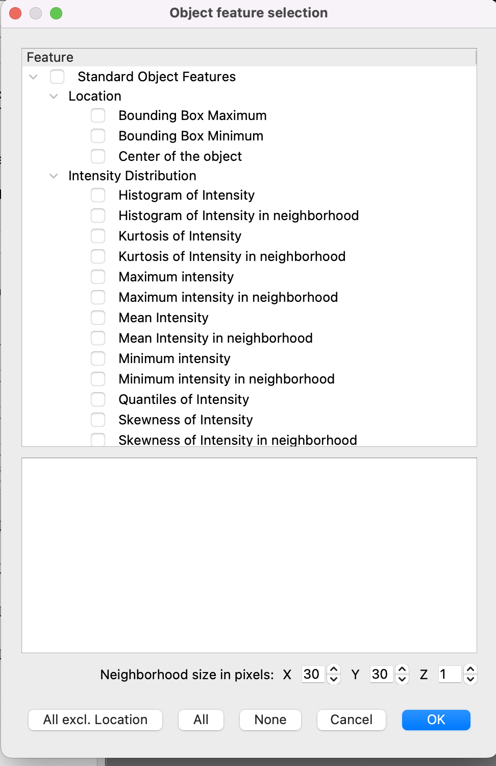 Extended and consistent feature selection UI in object classification workflows · Issue #2693 ...
