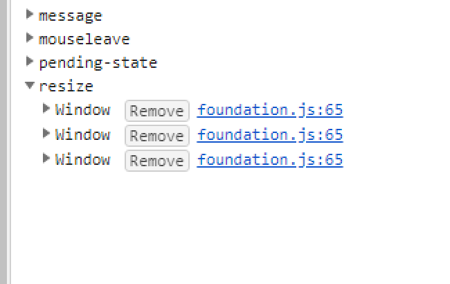 Foundation event listeners from individual simple icon buttons on the main body node.... · Issue ...
