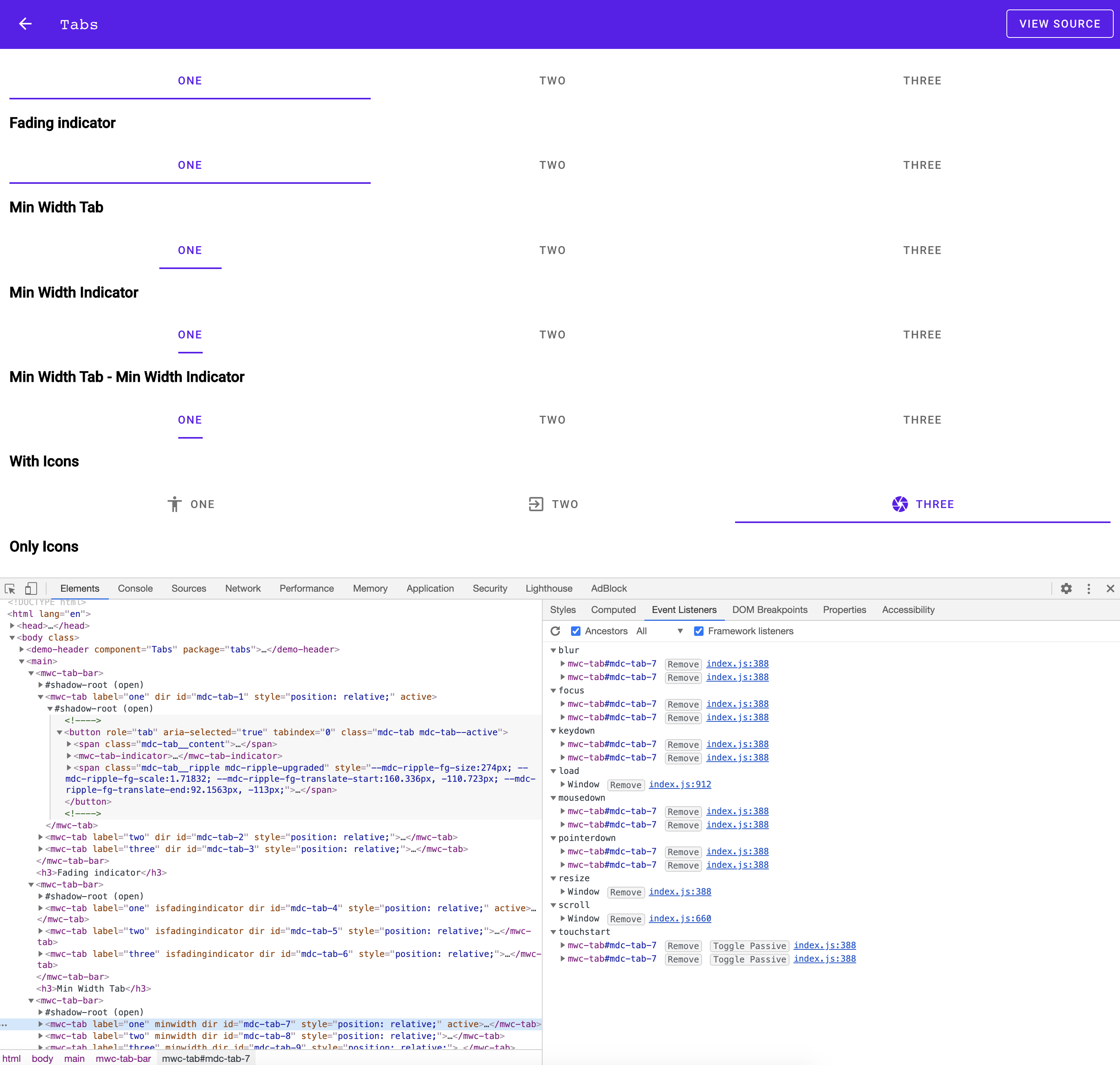Focus and keydown events keeps being registered · Issue #1423 · material-components/material-web ...