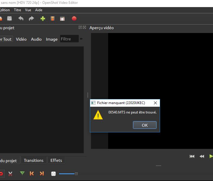 00539.MTS manquant · Issue #2068 · OpenShot/openshot-qt · GitHub