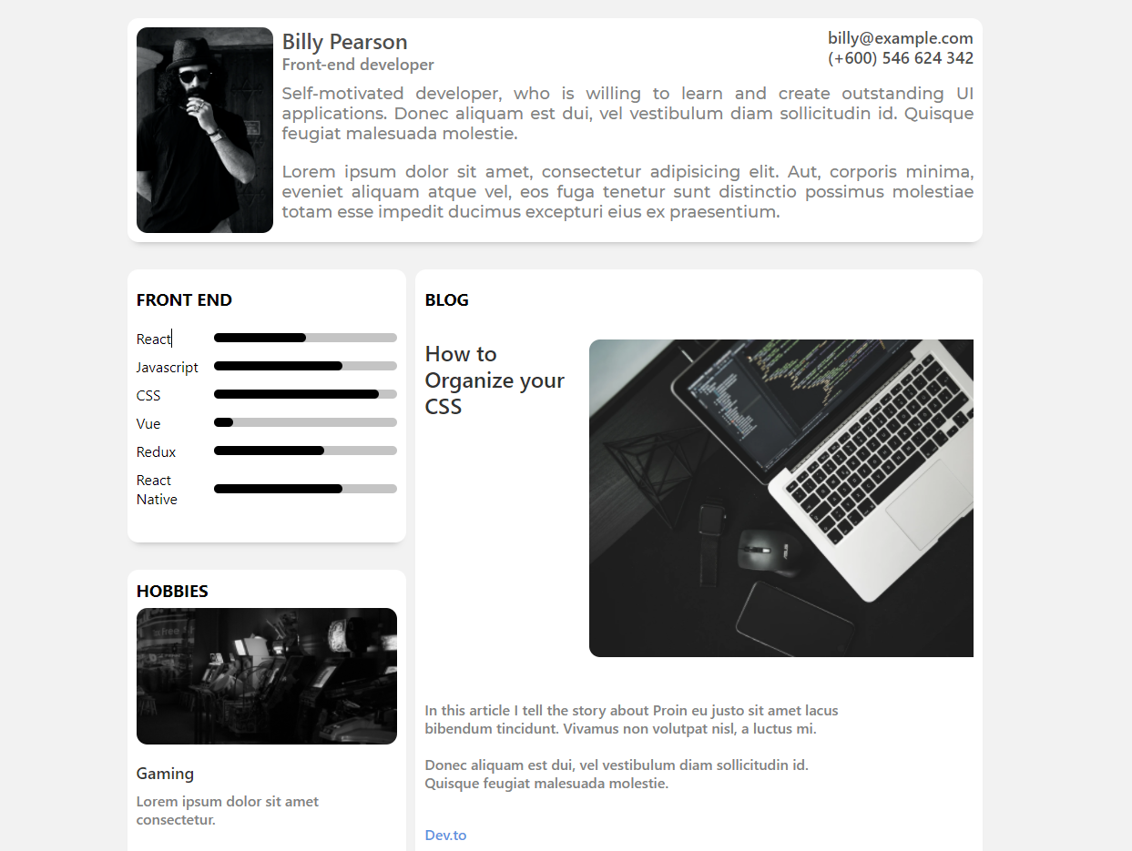 GitHub - MohamedKerkeb/Dev-Portofolio: DevChallenges.io _ PortoFolio