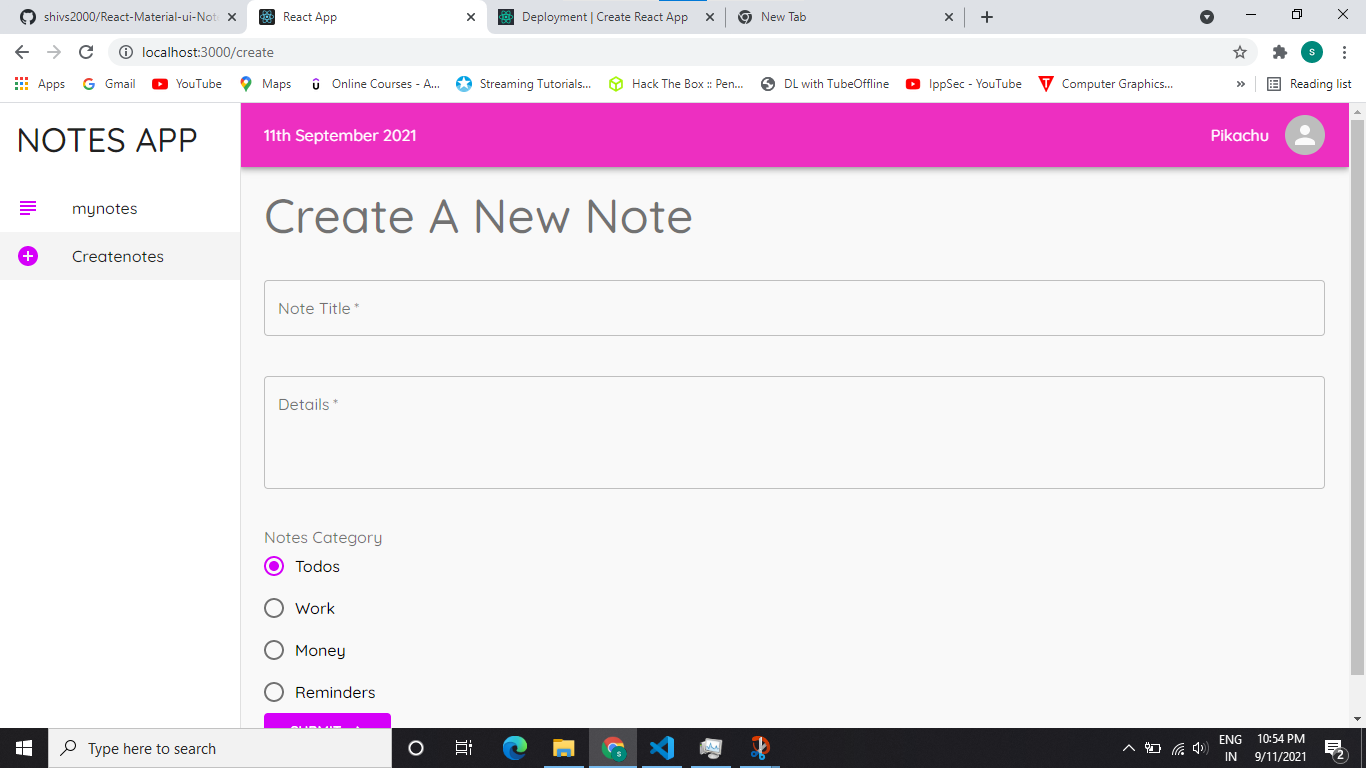 GitHub - shivs2000/React-Material-ui-Notes-app