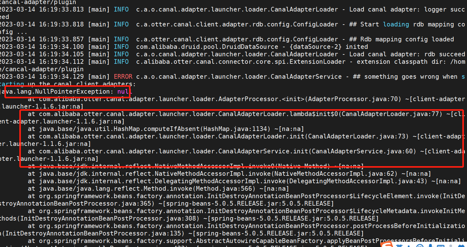 CanalAdapterLoader初始化失败，无法读取groupId信息 · Issue #4654 · alibaba/canal · GitHub