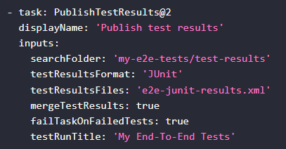 How to configure test results publishing to see them in build view ...