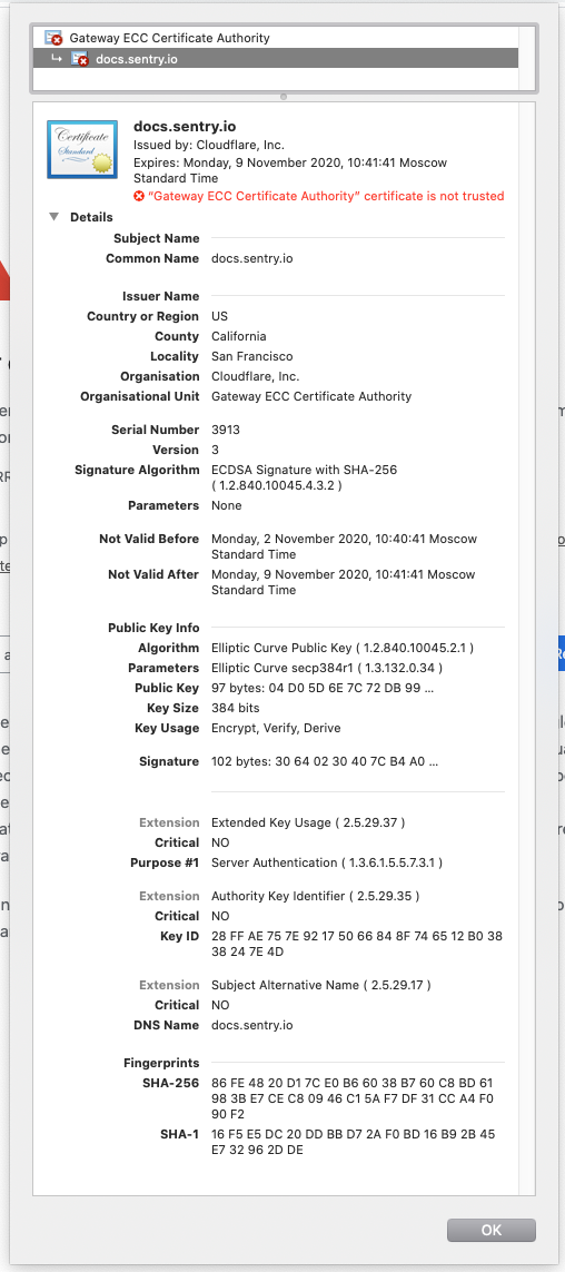 Invalid certificate for https://docs.sentry.io/ · Issue #2639 · getsentry/sentry-docs · GitHub