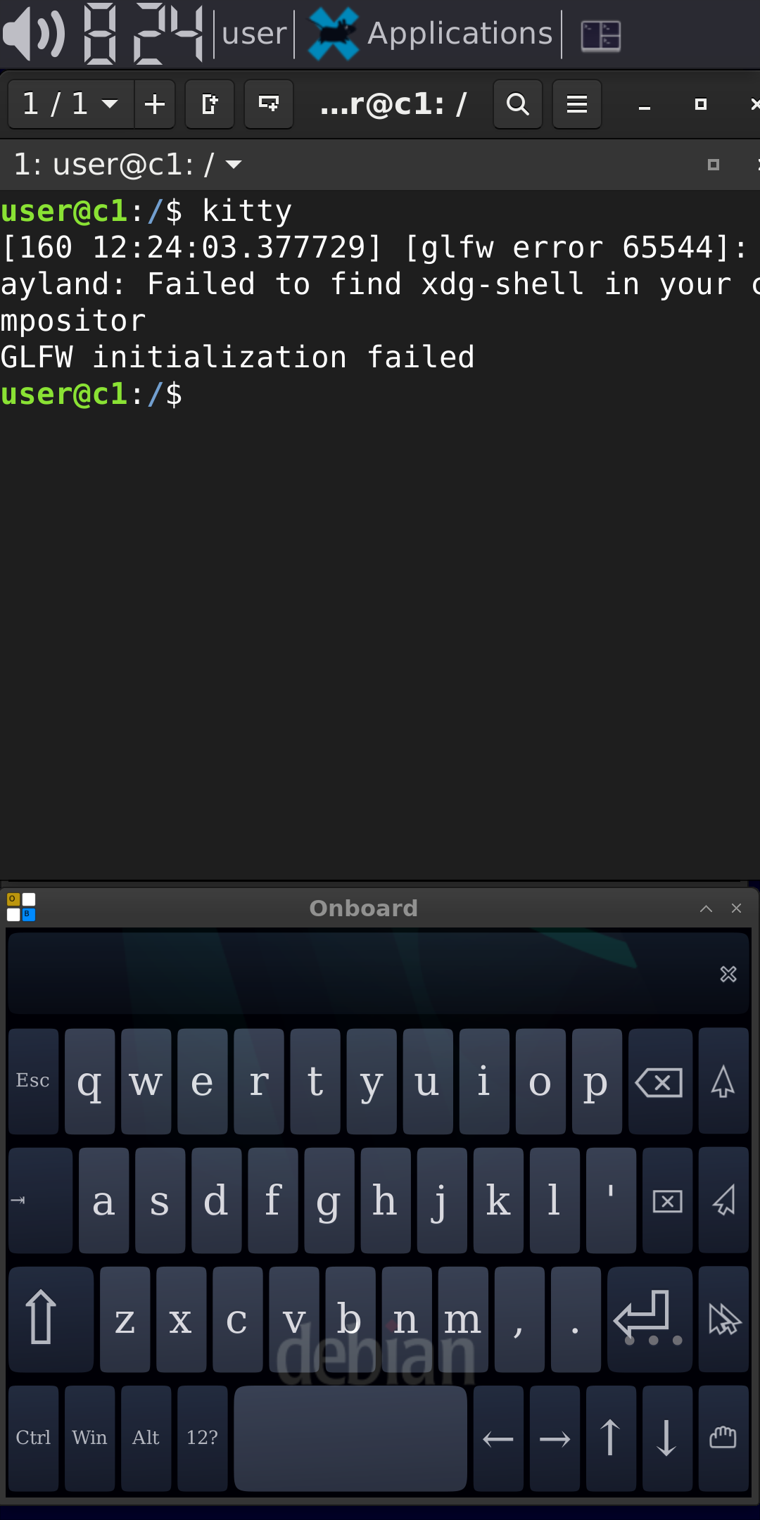 "Failed to find xdg-shell in your compositor" as user, but works fine as root · Issue #5184 ...