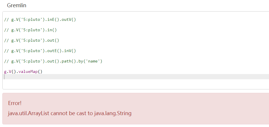 [Question] use valueMap() error · Issue #318 · hugegraph/hugegraph-hubble · GitHub