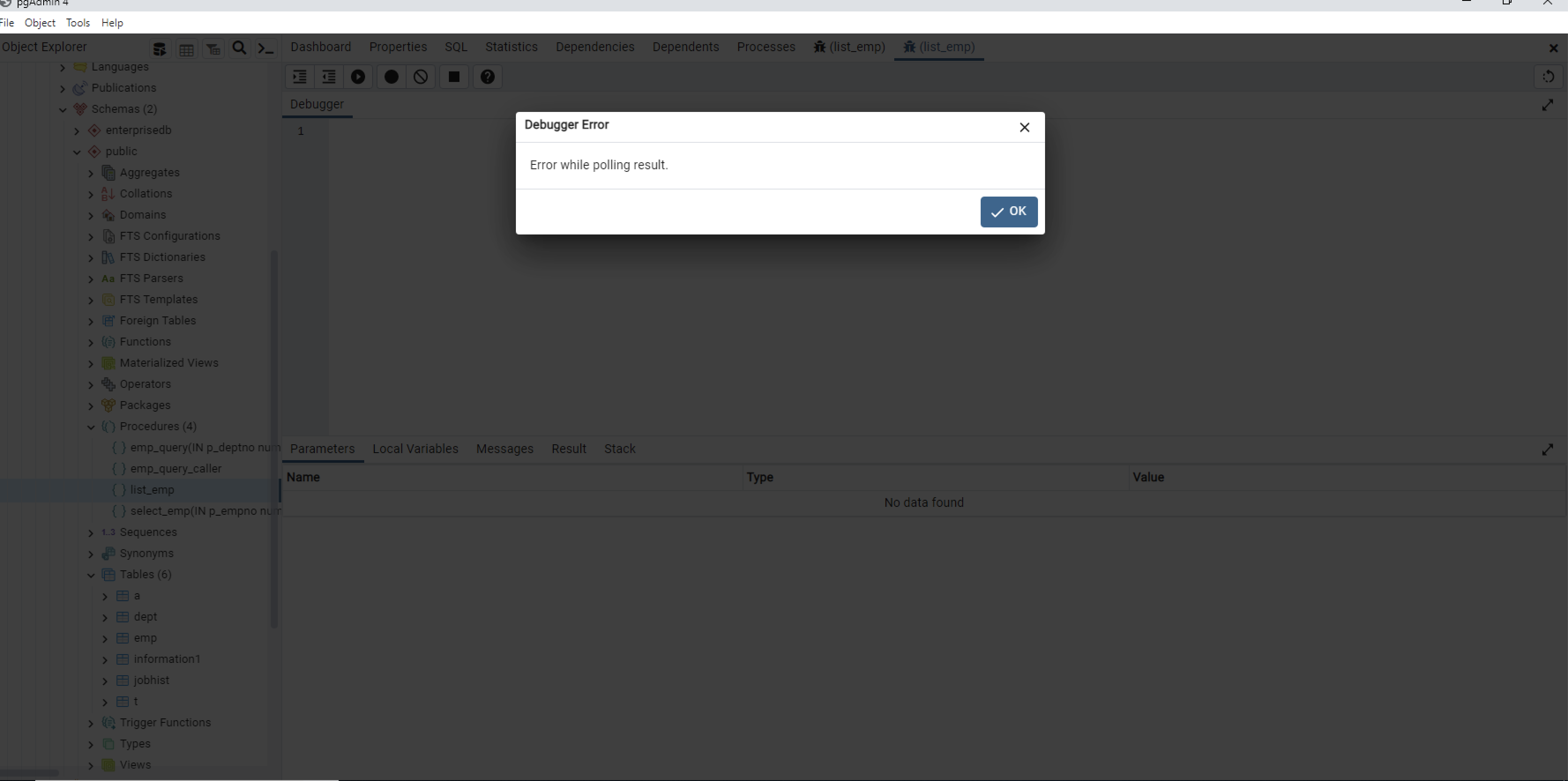 Debugger Error Error While Polling Result If User Click On Setbreak Point Twice · Issue 6059