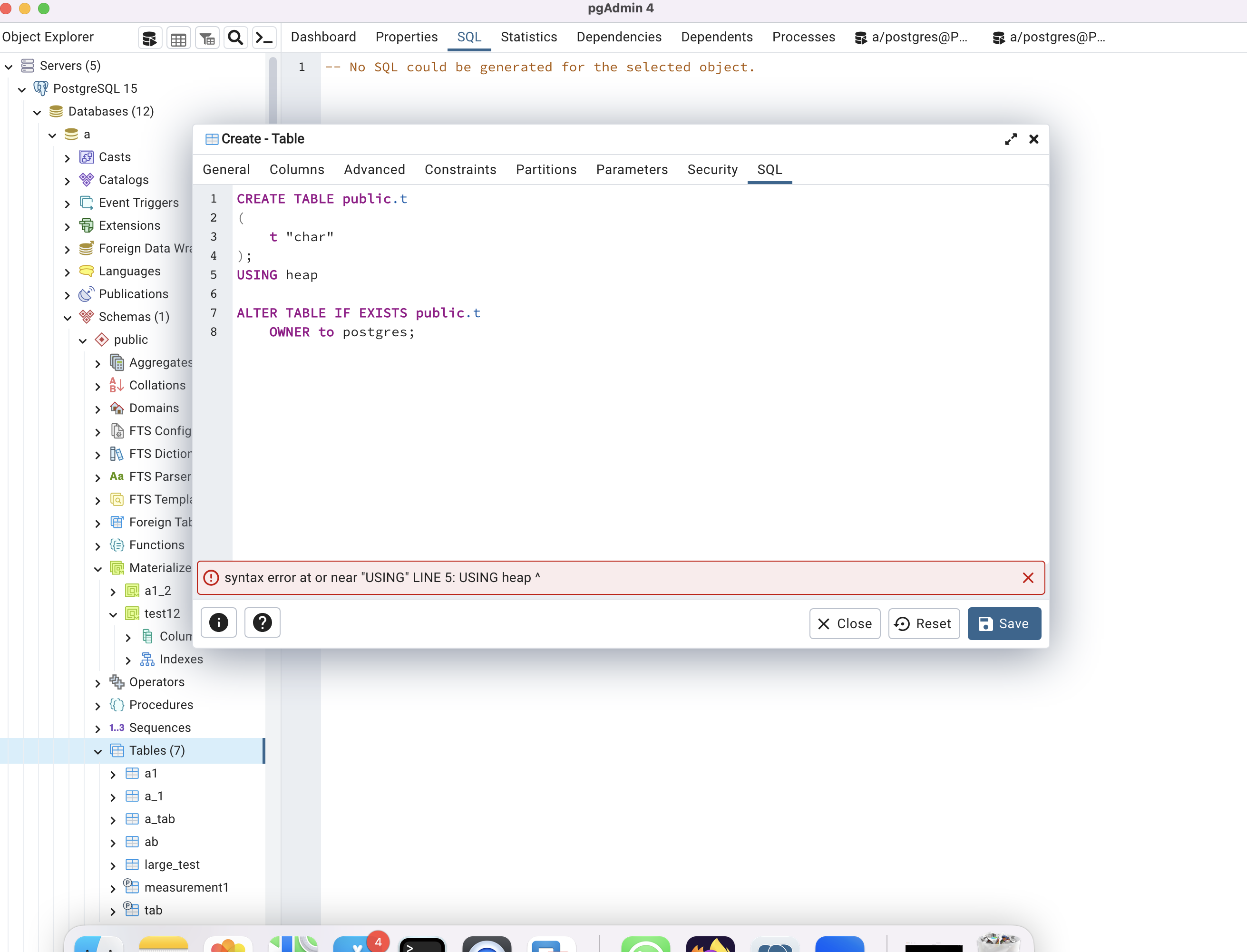 Add Using Option While Creating A Table · Issue 6378 · Pgadmin Orgpgadmin4 · Github 4393