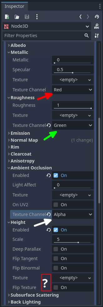 Standard 3D Materials: Image channel selection for addtional properties · Issue #7835 ...