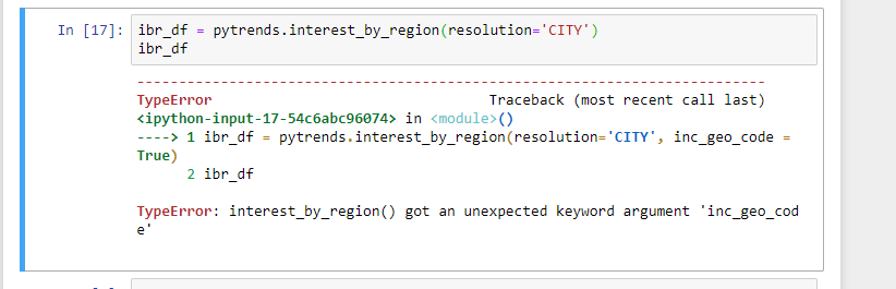 unable to include geo code using inc_geo_code · Issue #284 · GeneralMills/pytrends · GitHub