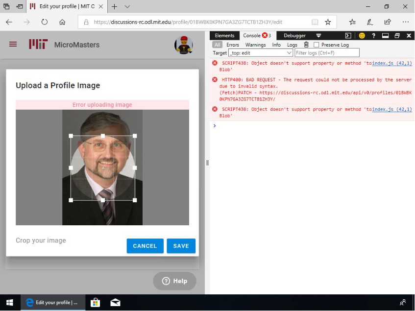 Error uploading profile image in Edge and iOS Safari · Issue #1140 ...