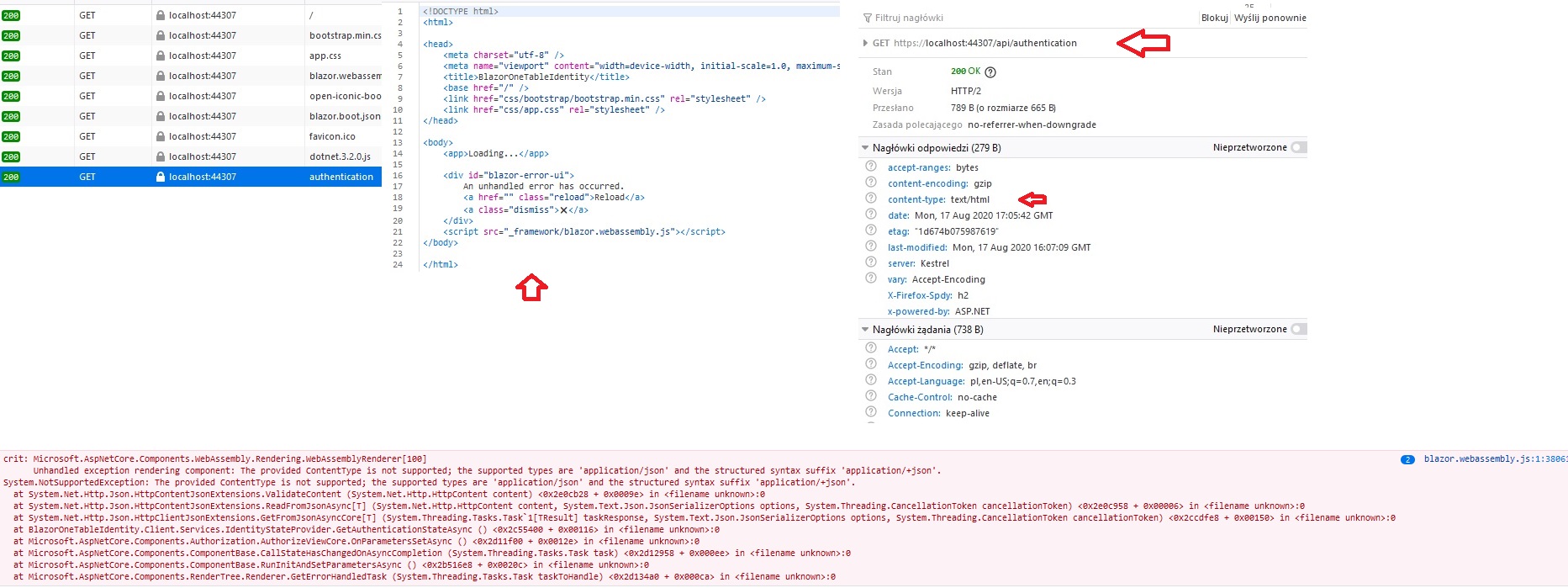 Api Returns Indexhtml Instead Of Json In Blazor Webassembly Aspnetcore