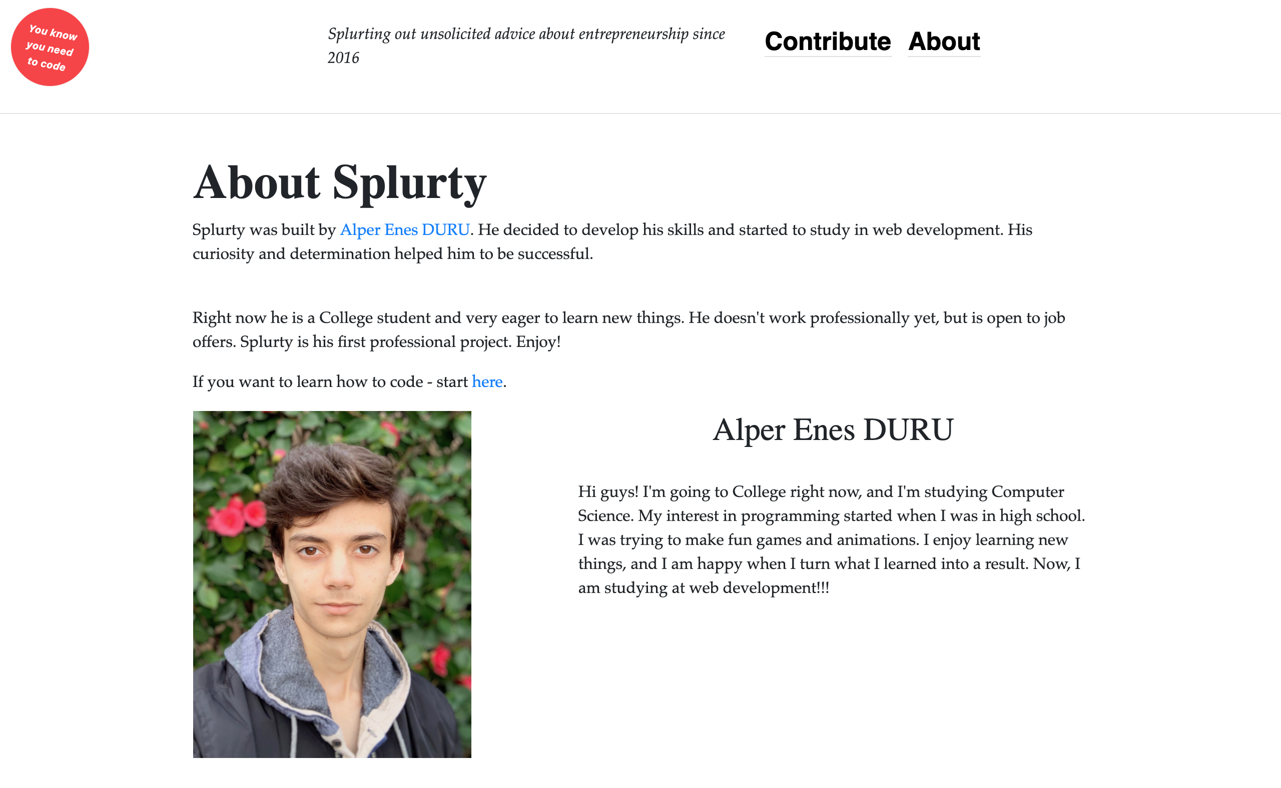 GitHub - Alper-Enes-DURU/Splurty: A database-powered quote generator with a mobile-first design ...