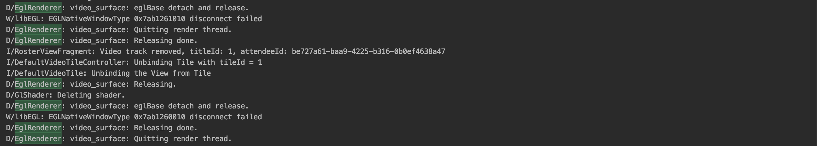 EglRenderer still alive after onBackPressed event. · Issue #74 · aws/amazon-chime-sdk-android ...