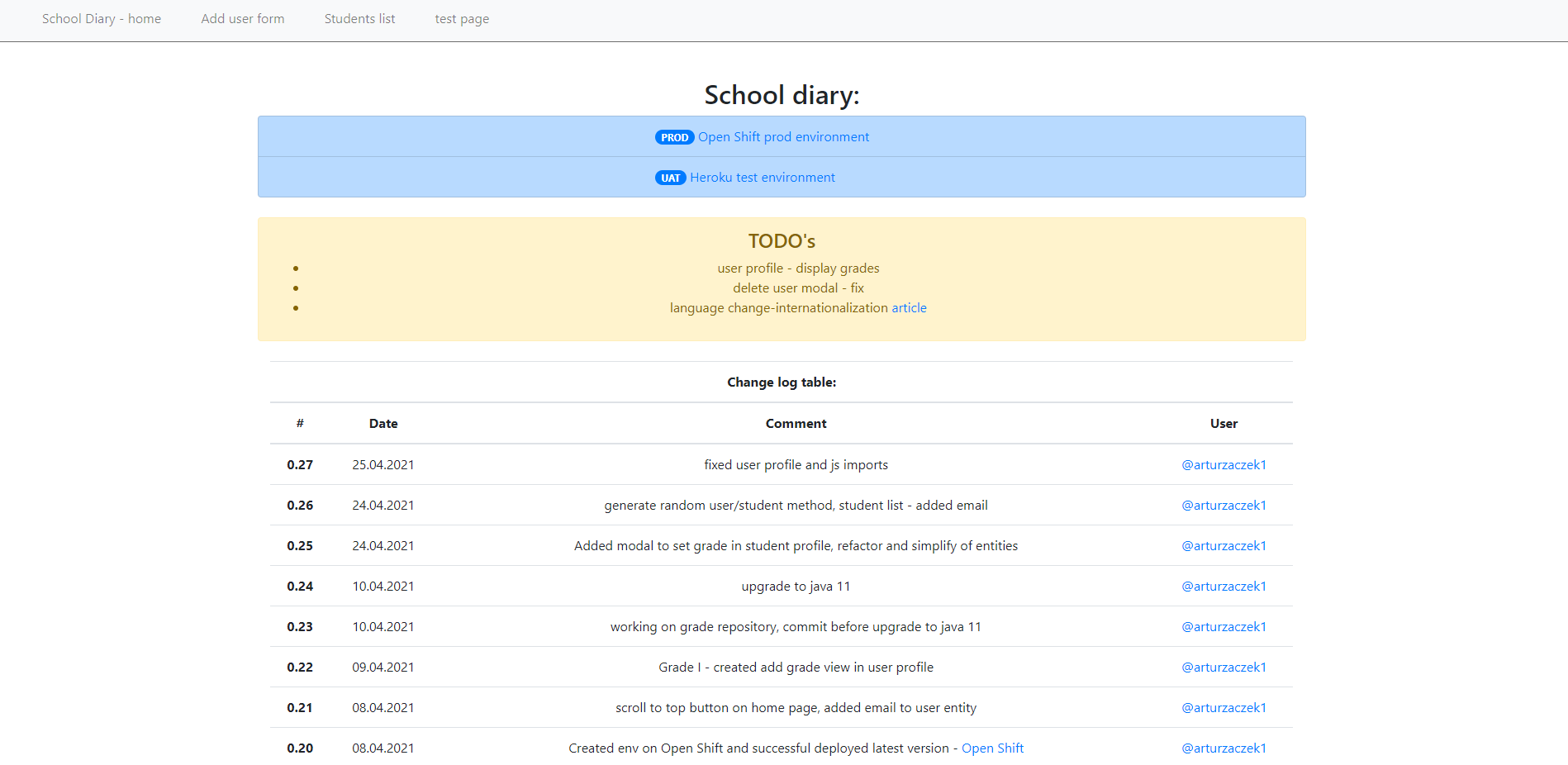 GitHub - shAwmitrAcse134582/school-diaries: It's a spring boot project
