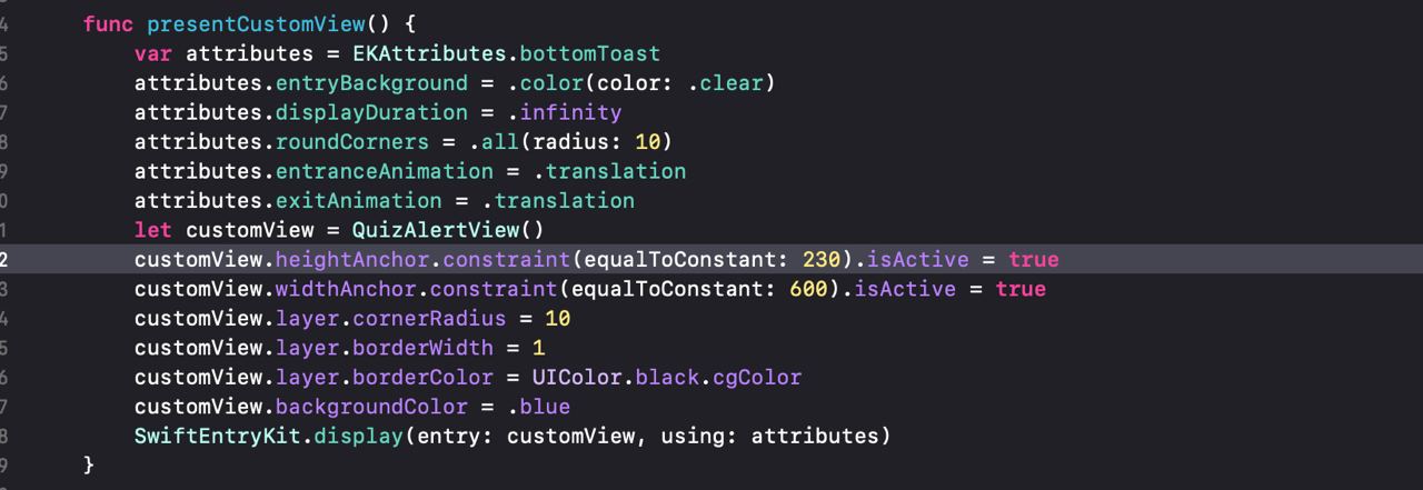 Constraints are not working · Issue #326 · huri000/SwiftEntryKit · GitHub